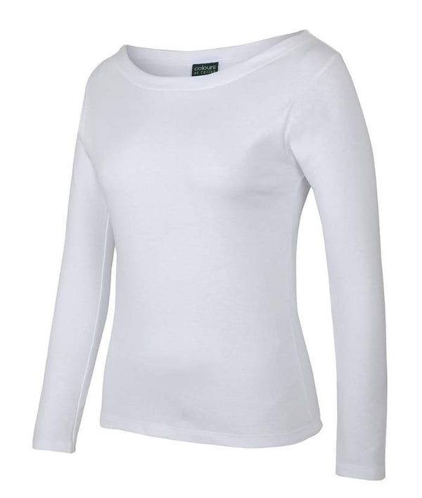 C of C Ladies Long Sleeve Boat Neck Tee - BrandwearNZ Wholesale & B2B ...